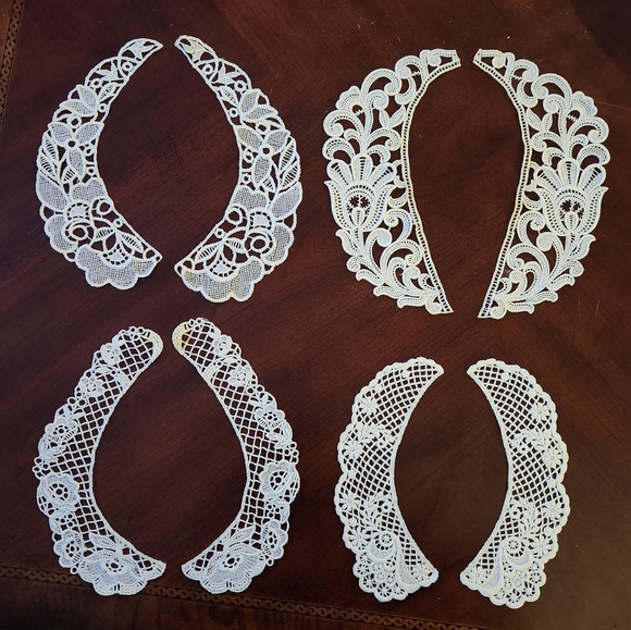 Vintage | Accessories | 4 Vintage Lace Collars | Poshmark